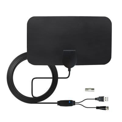 4K Digital TV Antenna 50 Miles Booster DVB-T Aerial HD Flat Indoor Active 25DBi