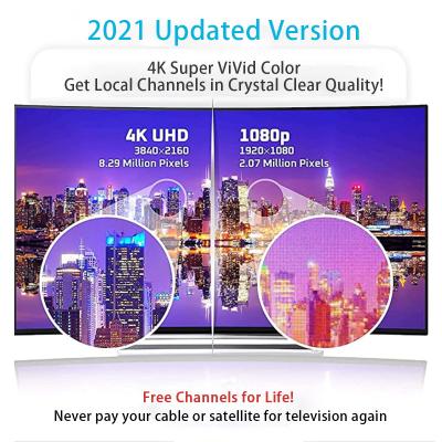 Amplified 50miles HD TV Antenna VHF174-230/UHF470-862 Frequency Range 25dbi Gain