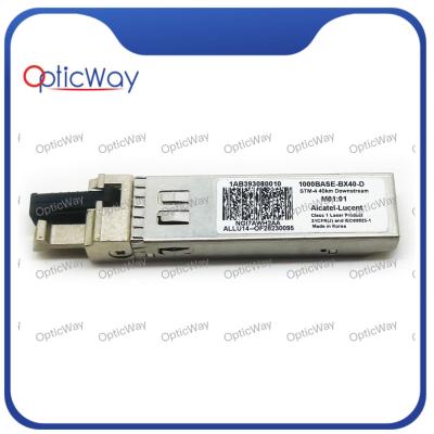 中国 アルカテル ルセント SFP ファイバートランシーバー 1AB393080010 1000BASE-BX40-D STM-4 40km 販売のため