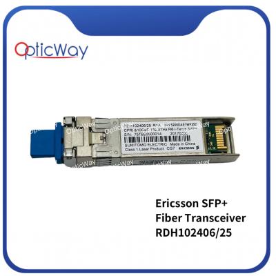 Cina Ericsson RDH102406/25 R1A SFP 10G DWDM 192.5THz 40km 1557.36nm CRTUAEWLAA Trasmettitore a fibra SFP+ in vendita
