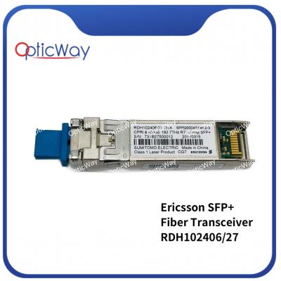 Cina Ericsson RDH102406/27 R1A SFP 10G DWDM 192.7THz 40km 1555.75nm CRTUAEXLAA Trasmettitore a fibra SFP+ in vendita