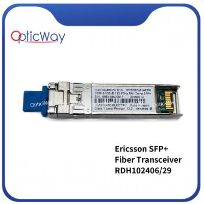 Cina Ericsson RDH102406/29 R1A SFP 10G DWDM 192.9THz 40km 1554.13nm CRTUAEZLAA Trasmettitore a fibra SFP+ in vendita