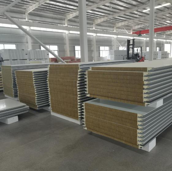 PU Edge-sealing Rock Wool Sandwich Metal Panel construction material product image
