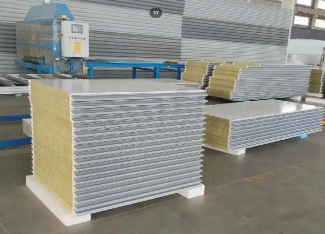 Color Steel Polyurethane Sandwich Panel product image showing thermal insulated wall and roof panel for industrial use