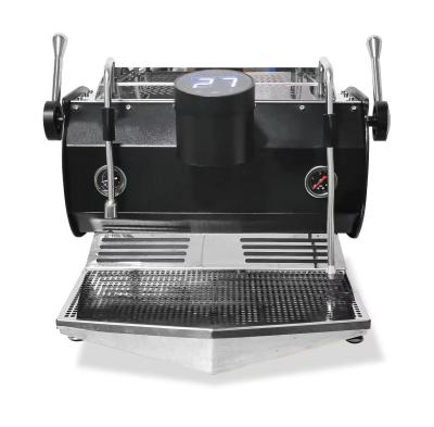 China Professionele semi-automatische Espresso Cappuccino Latte koffiezetapparaat met 6.0L dubbele ketel Te koop