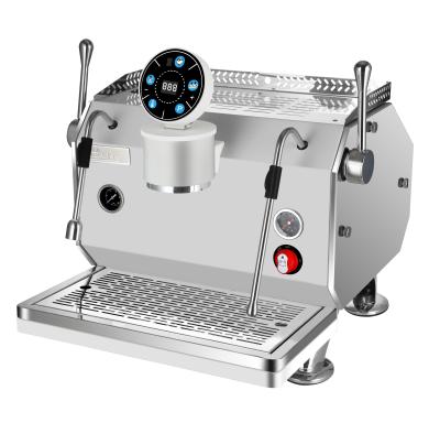 China Roestvrij staal dubbele ketel commerciële koffiezetapparaat 6.0L elektrische espressomachine Te koop