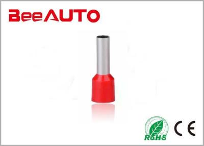 China Friso vermelho da tubulação E1008 em conectores do fio, conectores isolados cobre da pá do tubo à venda