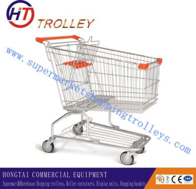 Cina Cavo dell'acciaio inossidabile del carrello di acquisto del metallo di spiegamento con il bambino Seat di Foldded in vendita