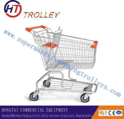 Chine Passez le logo 100L dévoilé par chariots plaqué d'achats de supermarché imprimé à vendre
