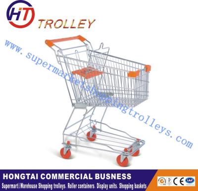 Cina Materiale d'acciaio del carrello di quattro delle ruote carrelli della drogheria spiegato in vendita