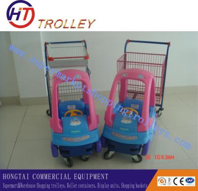 Chine Chariots à achats de supérette, bébé/chariot à enfants avec le panier à provisions à vendre