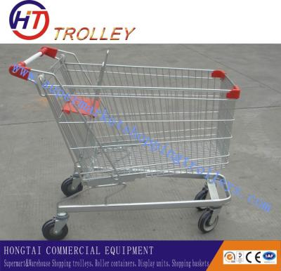 Chine Zinc en acier adapté aux besoins du client de chariots de chariots à achats enduit de Seat en plastique à vendre
