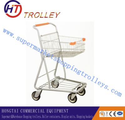Chine Type du Canada chariots à achats de supermarché avec la surface galvanisée de poignée à vendre