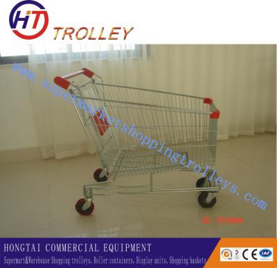 Cina Stile a quattro ruote spiegato dell'asiatico dei carrelli del carrello del supermercato d'acciaio in vendita