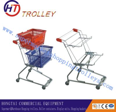 Cina Carrelli d'acciaio della drogheria di Unfoldable, carrelli di acquisto del canestro del supermercato in vendita