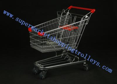Cina Carrelli di acquisto del supermercato del metallo del rivestimento della polvere che rotolano le ruote in vendita