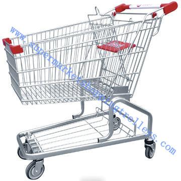 Cina Carrello germanico della drogheria di stile di Tesco, polvere dello zinco con la cintura di sicurezza in vendita