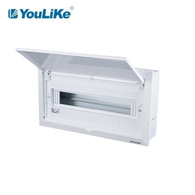 China ABS Cover Flush Mount Distribution Box , 18 Way Switchboard With Opaque Window for sale