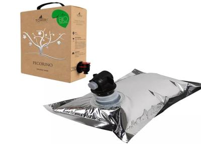 Chine Vin rouge 5L de l'eau de fruit de boîte aseptique liquide de Juice Plastic Tap Bag In avec la valve/broche à vendre