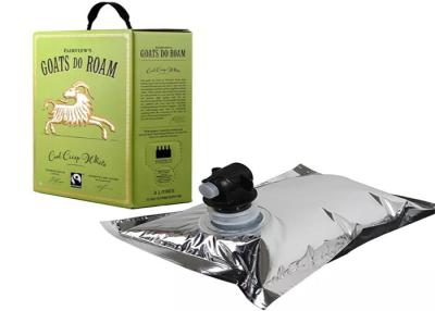 Chine Vin rouge 5L de l'eau de fruit de boîte aseptique liquide de Juice Plastic Tap Bag In avec la valve/broche à vendre