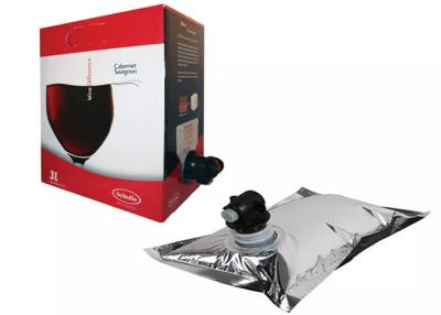 Chine Vin rouge 5L de l'eau de fruit de boîte aseptique liquide de Juice Plastic Tap Bag In avec la valve/broche à vendre