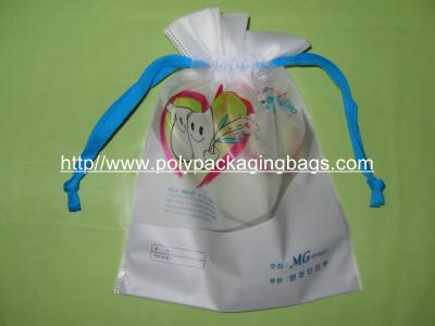 Κίνα Εξατομικευμένες πλαστικές τσάντες CBE/LDPE Drawstring για το εσώρουχο/το στηθόδεσμο/Bikini/τη φανέλλα κοριτσιών προς πώληση