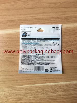 Κίνα Ziplock φύλλων αλουμινίου τρυπών κρεμαστρών τοποθετεί τα συσκευάζοντας ηλεκτρονικά προϊόντα κασκών Bluetooth σε σάκκο προς πώληση
