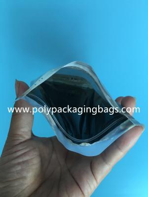 China Kundenspezifische Zigarre, die Tasche des frischen Reißverschlusses mit Reißverschluss mit transparentem Fenster befeuchtet zu verkaufen