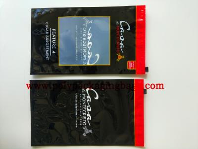 China Wiederversiegelbare des Schieber-Reißverschluss-und Fenster-OPP Zigarren-Tabak-Tasche zu verkaufen