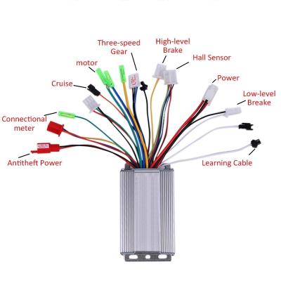Cina Regolatore effettuato in due modi Electric Motorcycle Controller di velocità di veicolo della sinusoide 60V 72V 1000W 1200W in vendita