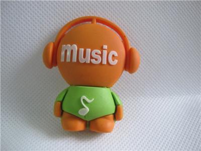 中国 OEM 音楽男の子ポリ塩化ビニール usb のフラッシュをカスタマイズして 16Gb を運転して下さい 販売のため