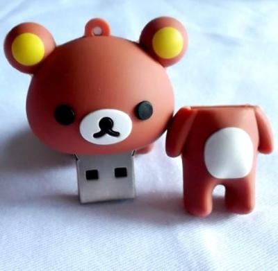 Cina Chiavetta USB veloce del PVC dell'orso di Terry con il grado un chip, 1GB/2GB/4GB in vendita