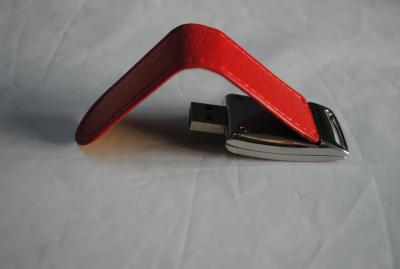 Cina memoria di USB Flash ad alta velocità di chiavetta USB di cuoio magnetica 4GB in vendita