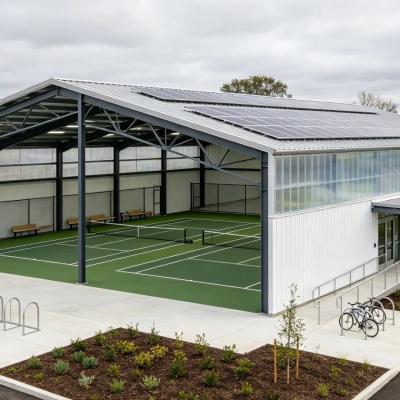 China Durable and Reliable Eco-Friendly Steel Structure Sports Hall with Column-Free Playing Space and Up to 30 m Clear Span for sale