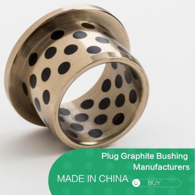 C86300 430B Manganese Cast Bronze Flanged Graphite Bushing Bearing & Plate Oil Grooves