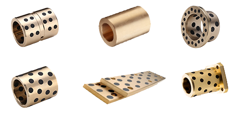 C86300 430B Manganese Cast Bronze Flanged Graphite Bushing Bearing & Plate Oil Grooves