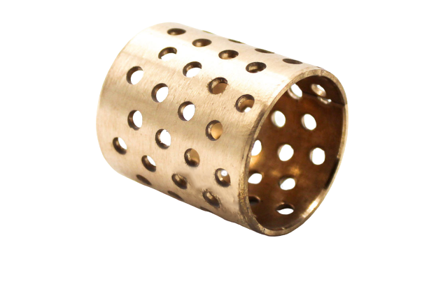 cylinder wrapped bronze beaing with through holes