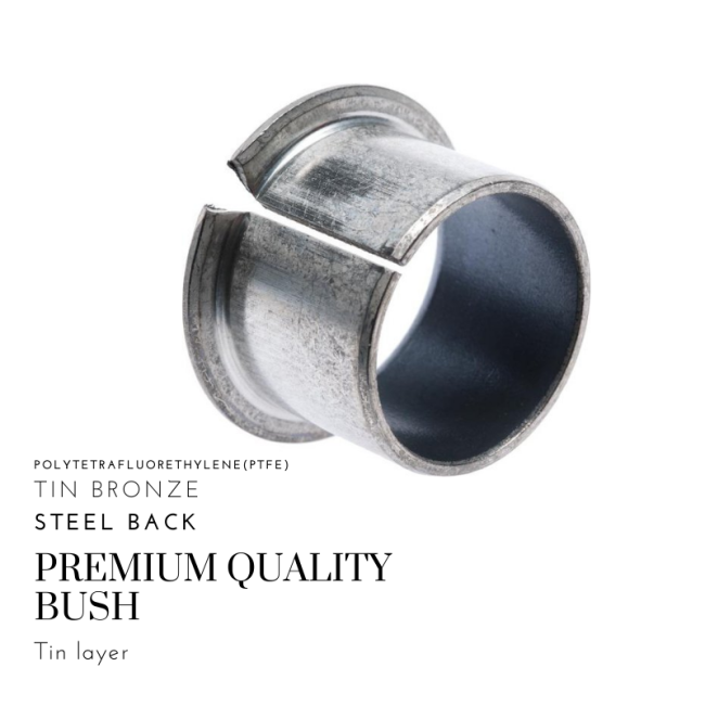 Dry Bearing Glycodur Bushing , Flange Size