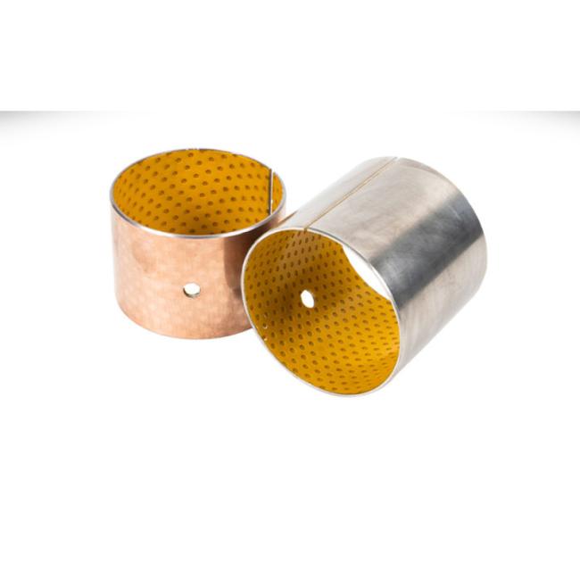 Rolled Bronze Yellow Pom Flanged Sleeve Bushing Boundary - Lubricating
