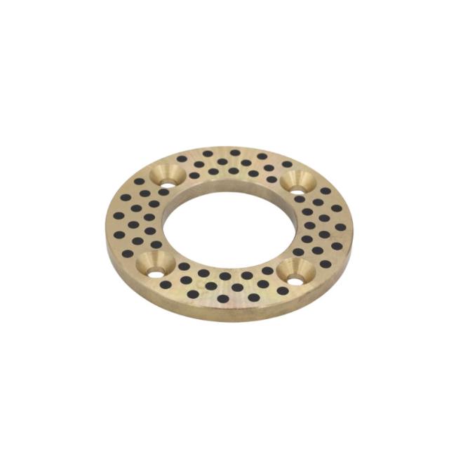 JDB-JTW Graphite Bronze Thrust Washer Self Lubricated Oilless Durable Copper Nickel Aluminium Bronze Slide Plate with Graphite Self-Lubrication