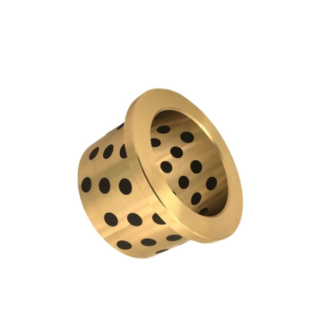 Marine-grade C95500 nickel aluminum bronze bushing with graphite lubrication inserts