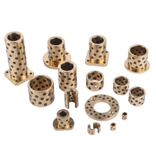 CuAl10Fe5Ni5 Bronze Bearing Plate with Integrated Graphite Inset for Reduced Friction