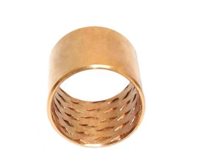 CuSn8 / CuSn6 Custom Size Flat Bronze Thrust Washer Thin - Walled Self Lubricating Groove