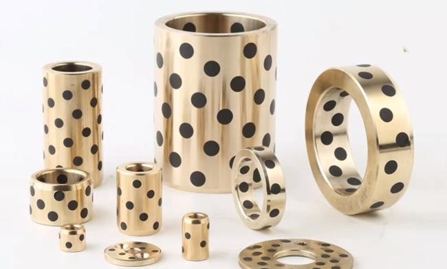 Wear-resistant CuSn10P bronze bushing for vessel rudder and propeller shafts