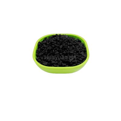 China Particle Size 5-6mm Sprinkle Sodium Humate Granular In Black With PH Range 9-11 for sale