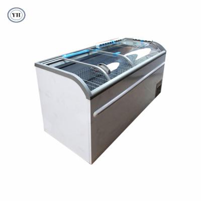Cina Custom Commercial Single-temperature Chest Display Island Freezer in vendita