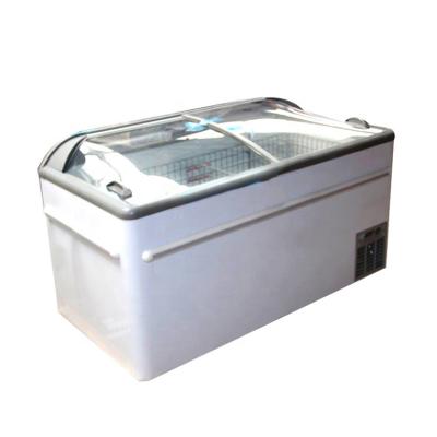 Cina This COMPRESSOR Custom Supermarket Island Freezer Display Island Commercial Combo Electric Sliding Door Fridge Portable in vendita