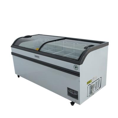 Cina Custom Wholesale Commercial Hotel Supermarket Chest Island Freezer Top Open Fridge in vendita