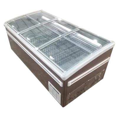 Cina Custom Island Supermarket Single-Temperature Freezer Food Combo Ice Cheese Cooler Fridge Energy Efficient in vendita