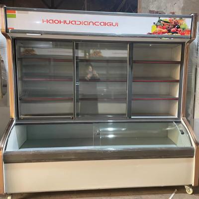 Cina Single-temperature Custom Supermarket Commercial Multideck Commercial Vegetable Fridge in vendita